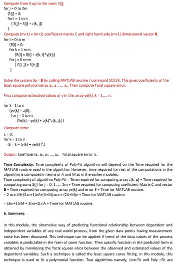 Polynomial Curve Fitting – Numerical Methods