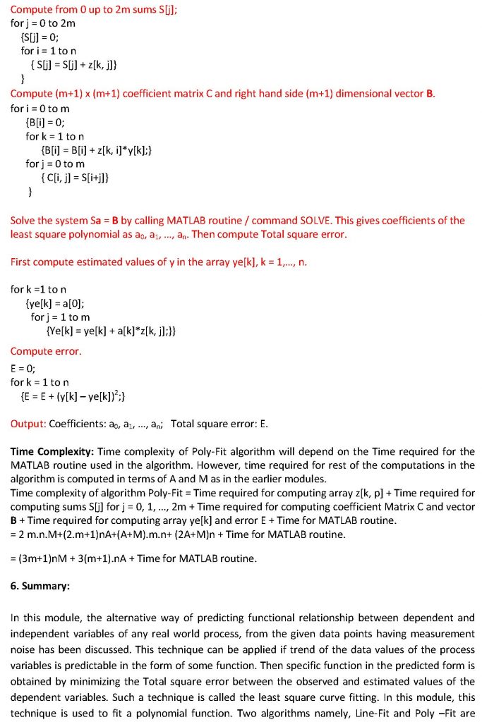 Polynomial Curve Fitting – Numerical Methods Polynomial Curve Fitting – Numerical Methods