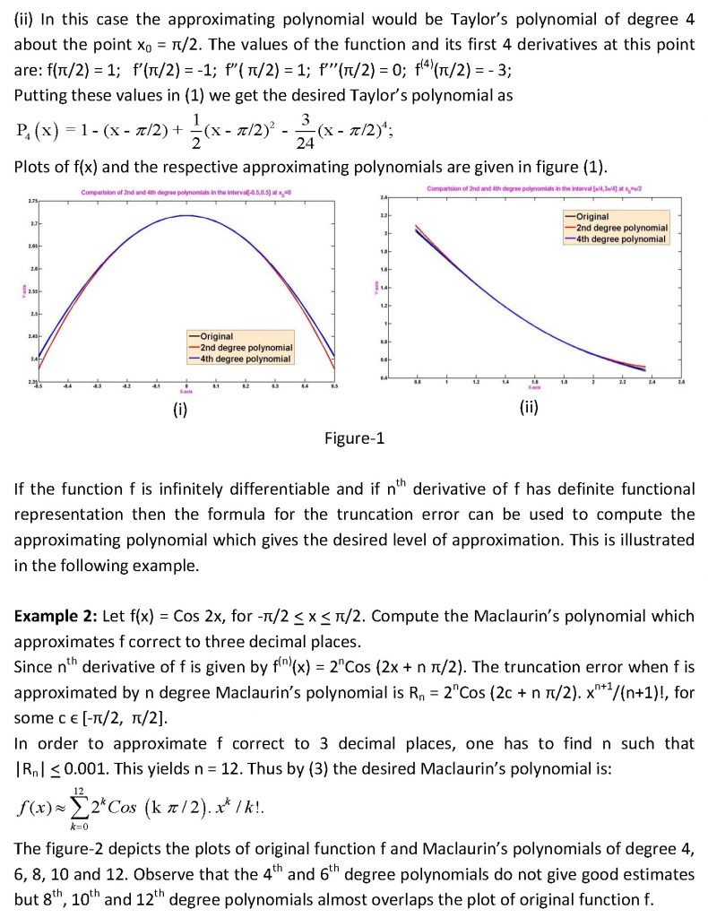 Function Approximation – Numerical Methods