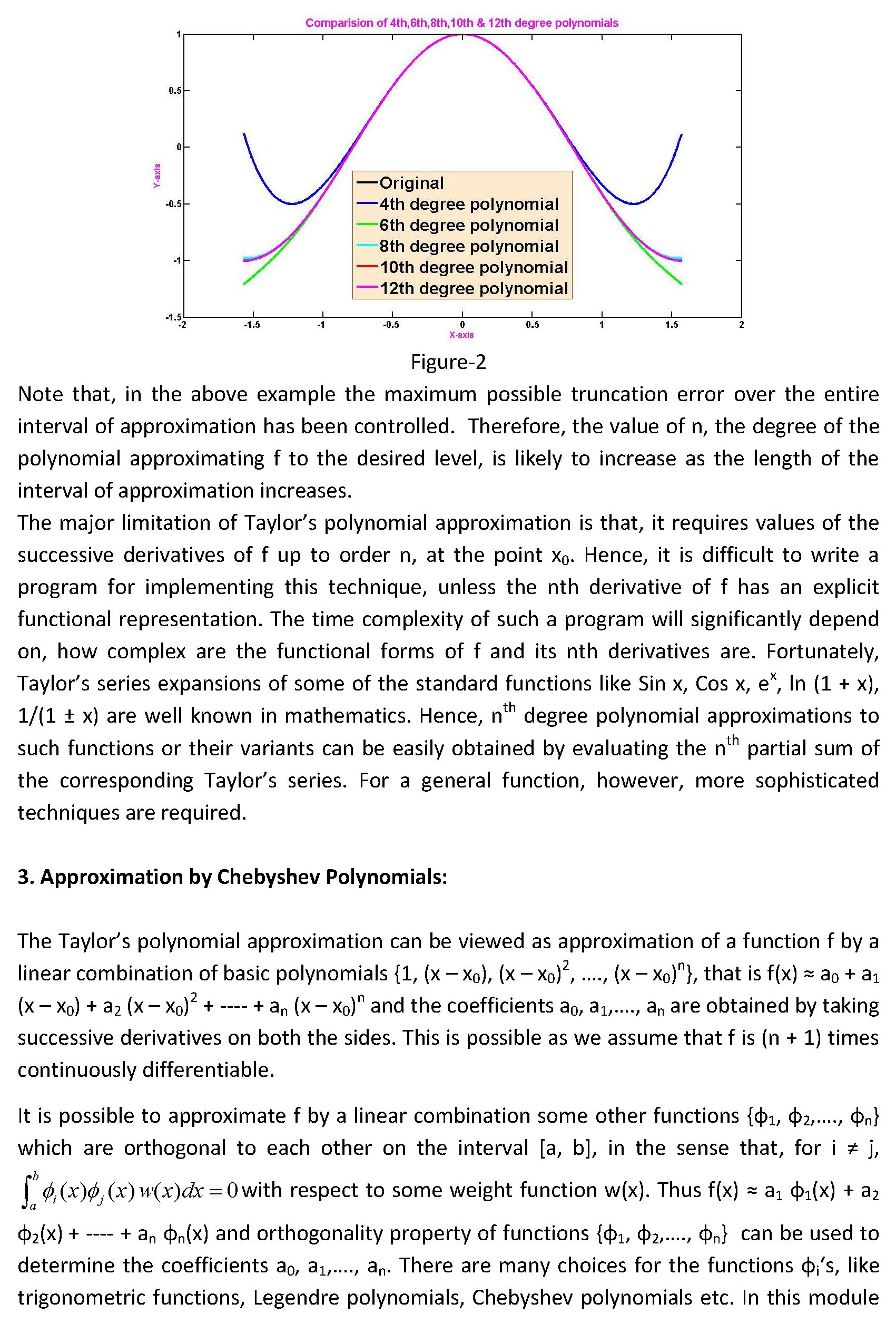 Function Approximation Numerical Methods