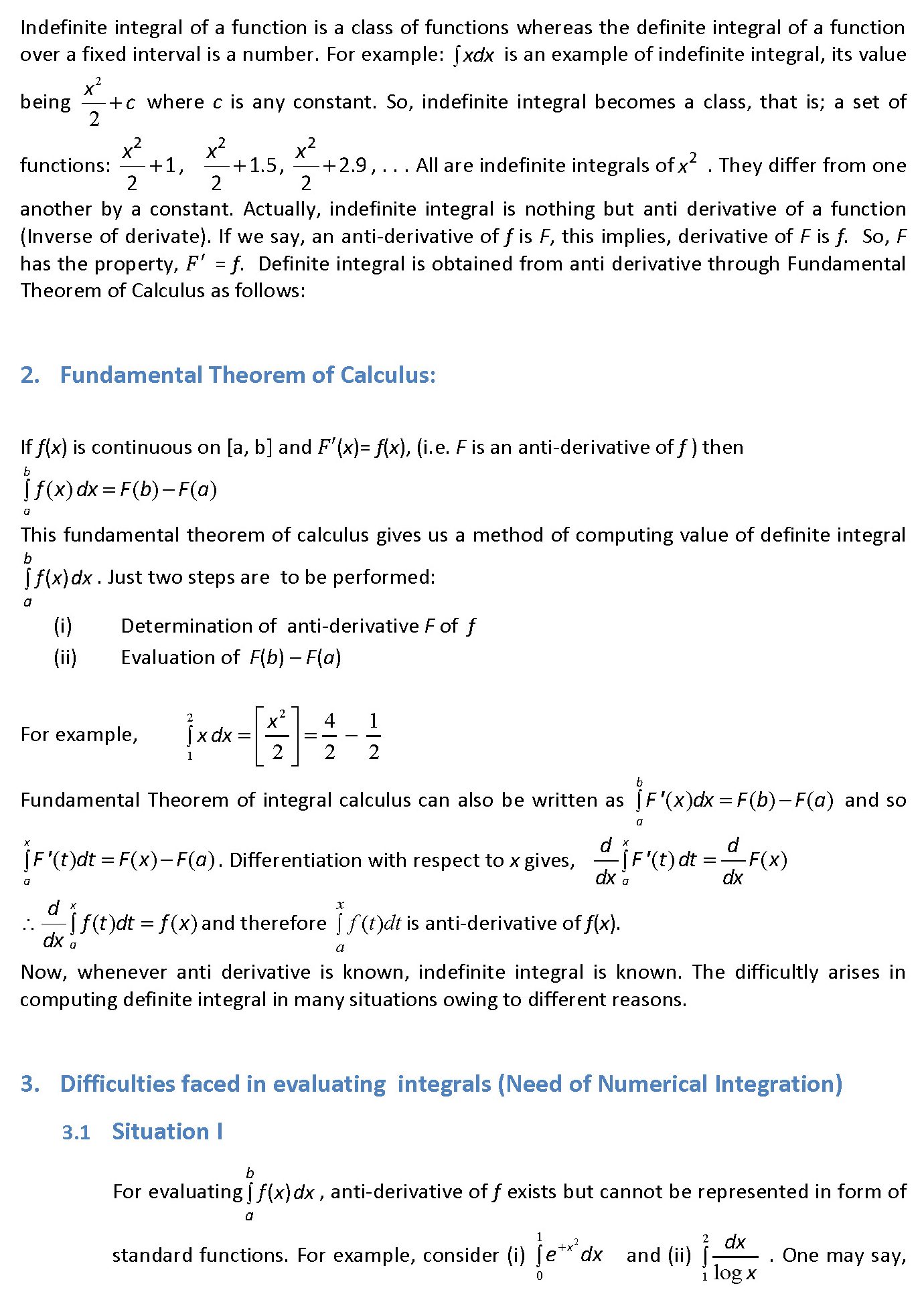 Introduction to Numerical Integration – Numerical Methods