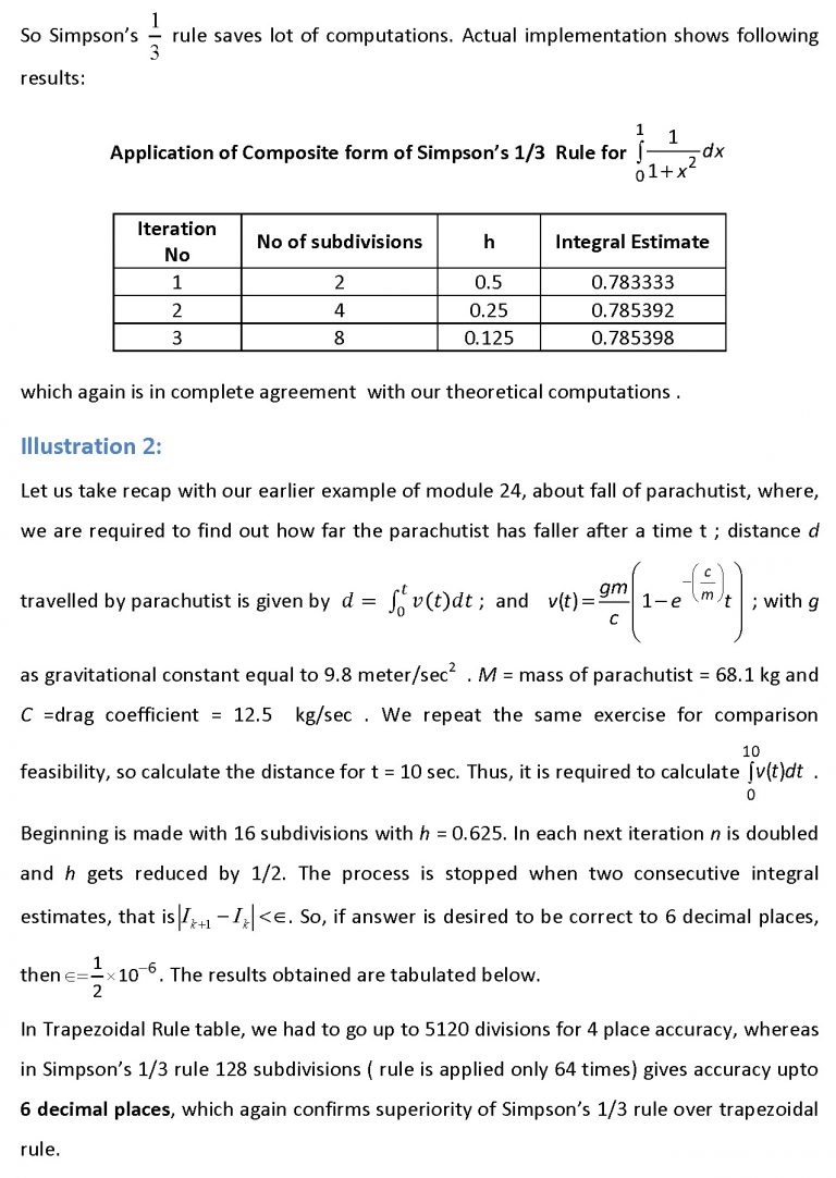 Error Analysis in Composite Simpsons 1/3 and 3/8 rule – Numerical Methods