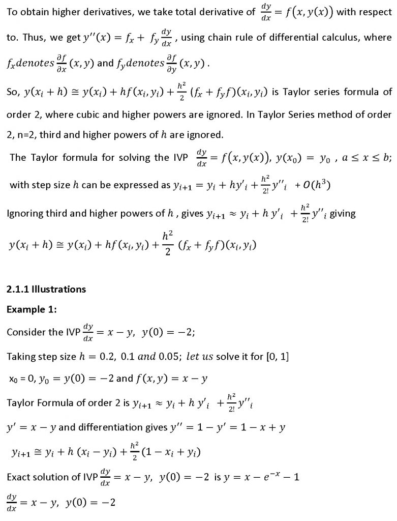 Ordinary Differential Equations-II – Numerical Methods