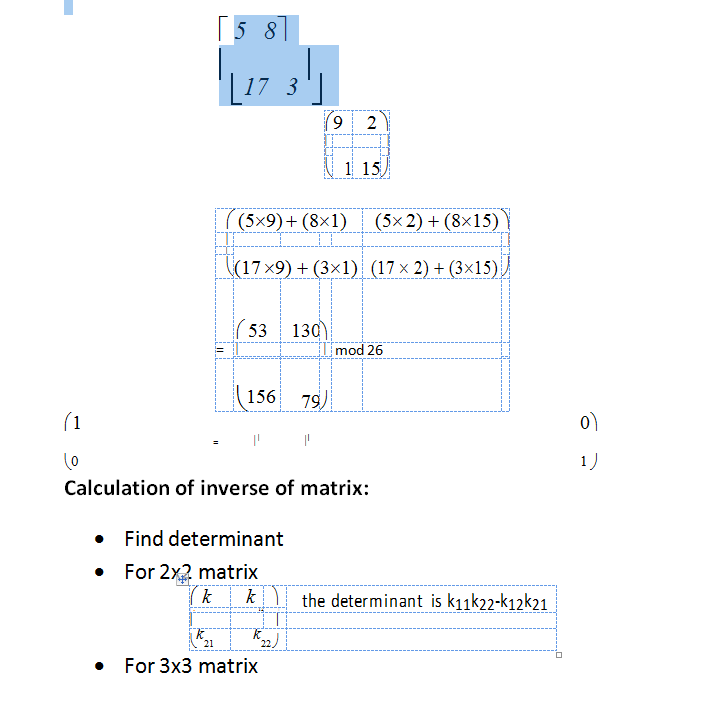 Hill cipher – Information Security