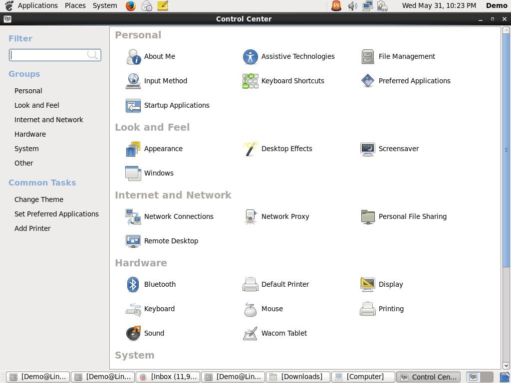 Graphical Interface in GNU/Linux and Basic System Configurations – Open ...