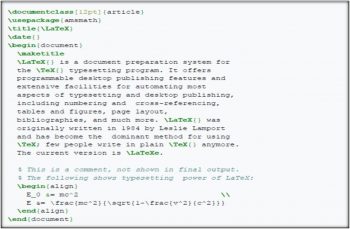 LaTeX – Document Preparation System – I – Open Source Software