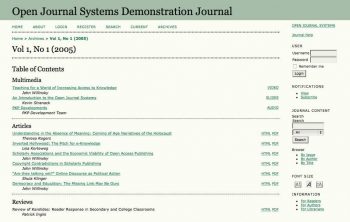 Open Journal Systems – Open Source Software