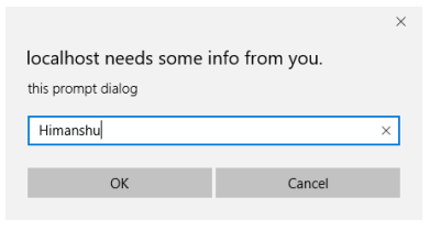 Dialog Boxes in JavaScript – Web Application Development- II