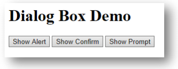 Dialog Boxes in JavaScript – Web Application Development- II