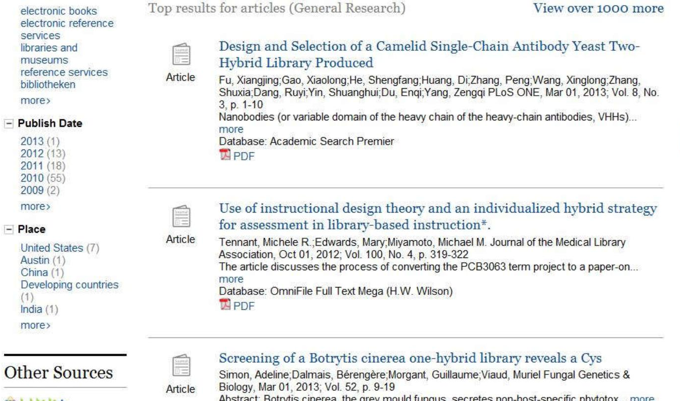 The Emergence of Hybrid Special Library – Special and Research Libraries