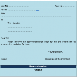 Circulation Management and Control – Special and Research Libraries