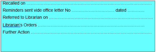 Circulation Management and Control – Special and Research Libraries