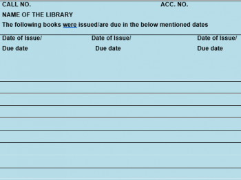Circulation Management and Control – Special and Research Libraries