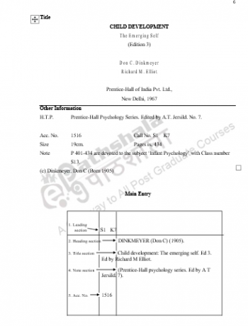 TYPES OF ENTRIES OF CLASSIFIED CATALOGUE ACCORDING TO CCC – Knowledge ...