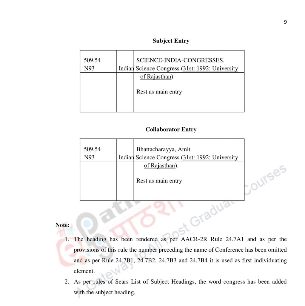 CATALOGUING PRACTICE: INSTITUTION AND ITS ORGANS ACCORDING TO CCC AND ...