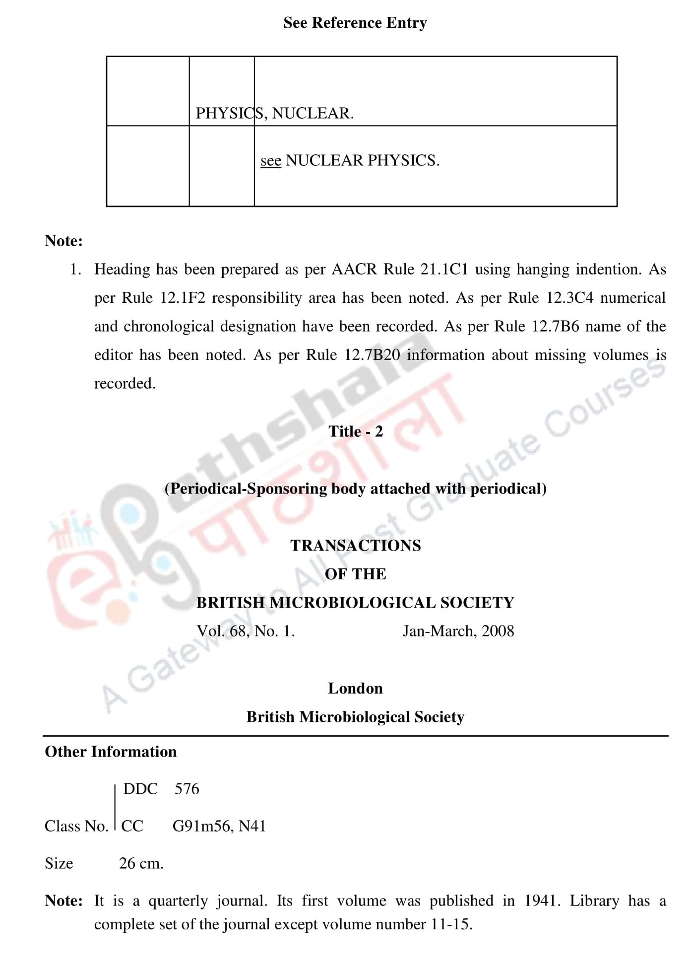 CATALOGUING PRACTICE OF PERIODICAL AND SERIAL PUBLICATIONS IN CCC AND ...