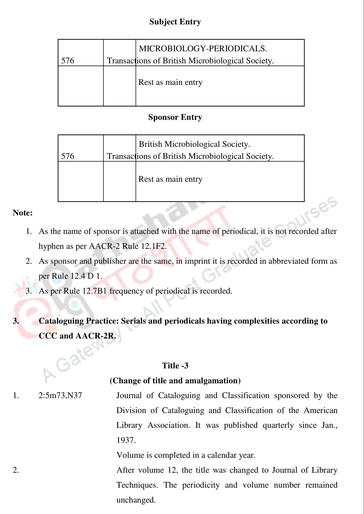 CATALOGUING PRACTICE OF PERIODICAL AND SERIAL PUBLICATIONS IN CCC AND ...