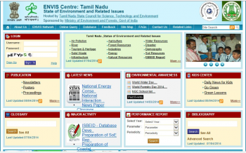 National Information Systems: Services and Products: ENVIS ...