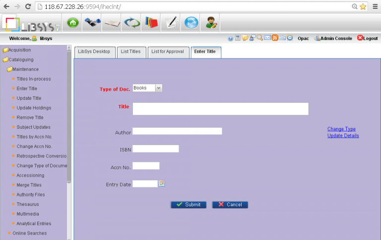 Case Study: LIBSYS – Information Communication Technology for Libraries