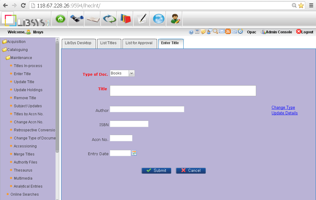 Case Study: LIBSYS – Information Communication Technology for Libraries