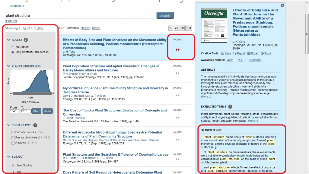 Search and Browse Interface in Digital Library – Digital Libraries