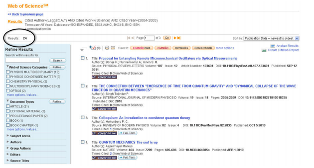 Citation Index and Analysis Databases – Social Science Information Systems
