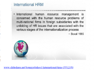 International Human Resource Management – Human Resource Management