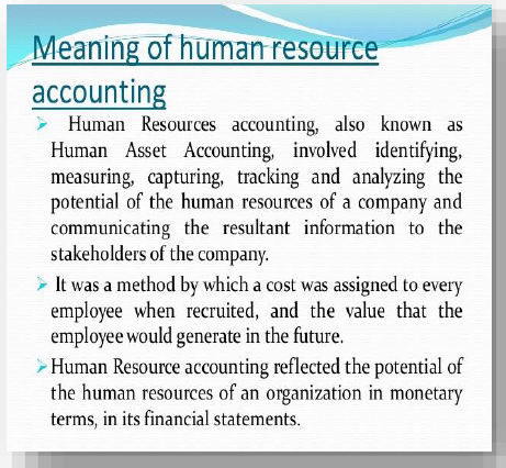 Human Resource Accounting – Human Resource Management