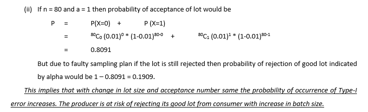 Acceptance Sampling – Operations Management