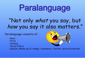 Para Language – Business Communication