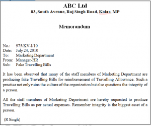 Internal Written Communication – Business Communication