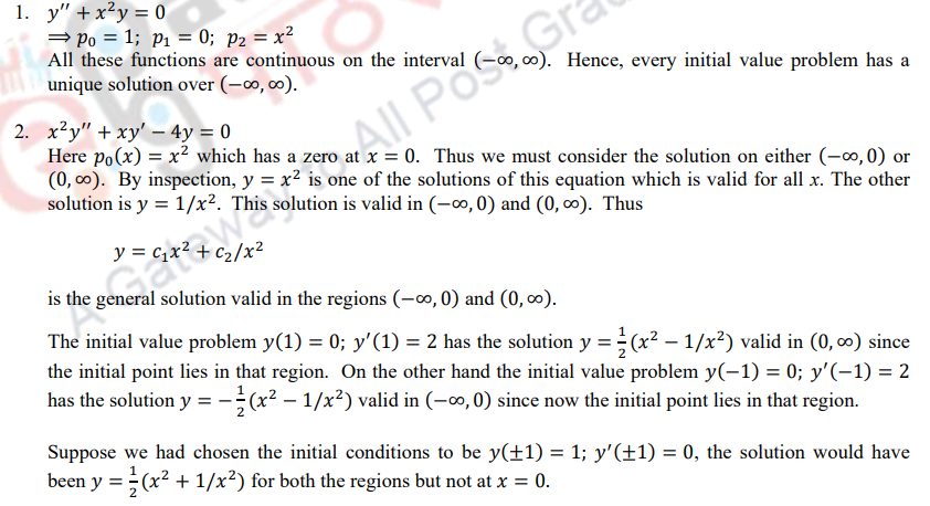 Linear second order differential equations – Mathematical tools for ...