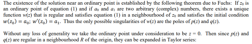 Series solution of differential equations – Mathematical tools for ...