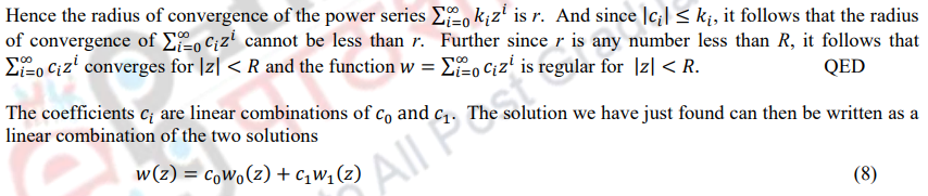 Series solution of differential equations – Mathematical tools for ...