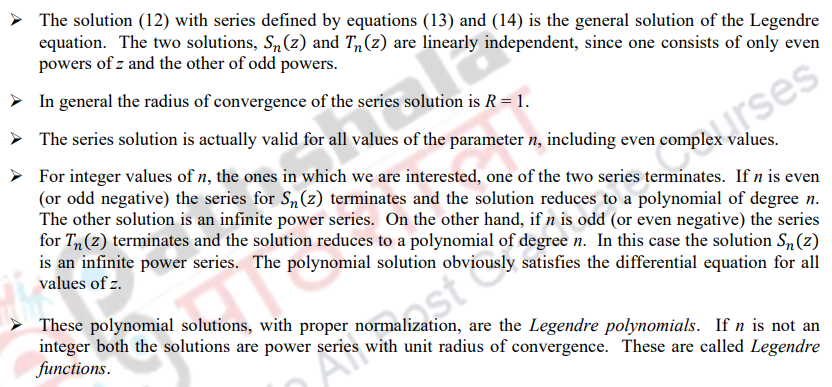 Legendre differential equation and polynomials – Mathematical tools for ...