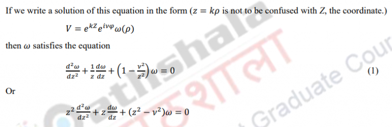 Bessel differential equation – Mathematical tools for materials