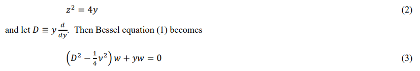 Bessel differential equation – Mathematical tools for materials