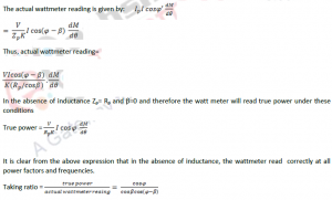 Measurement of Power and Wattmeters – Measurements and Instrumentation