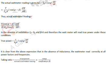 Measurement of Power and Wattmeters – Measurements and Instrumentation