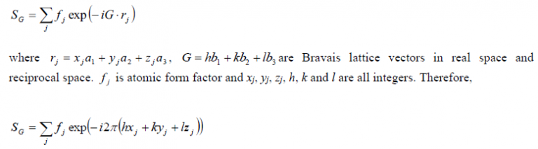 Reciprocal Latticeand Structure Factor – Solid State Physics