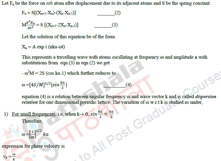 Lattice Vibrations and Thermal Properties 2 – Solid State Physics
