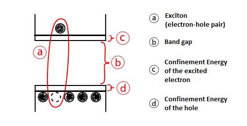 Excitons and excitonic Bohr radius, energy levels, splitting ...