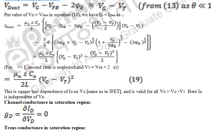 Metal Oxide Semiconductor Field Effect Transistor (MOSFET ...