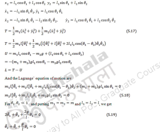 Hamilton’s Principle and Lagrange’s Equation – Classical Mechanics