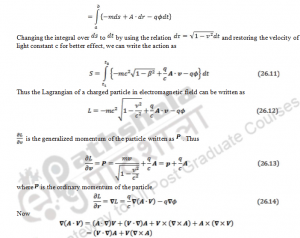 Lagrangian and Hamiltonian of a Relativistic Particle. – Classical Mechanics