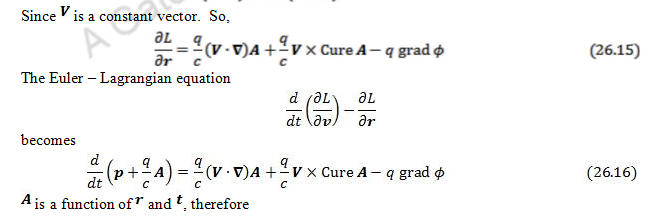 Lagrangian and Hamiltonian of a Relativistic Particle. – Classical ...