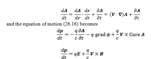 Lagrangian and Hamiltonian of a Relativistic Particle. – Classical ...