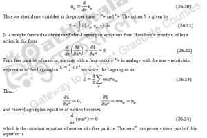 Lagrangian and Hamiltonian of a Relativistic Particle. – Classical Mechanics