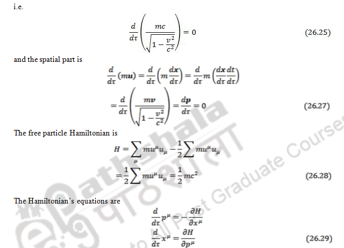 Lagrangian and Hamiltonian of a Relativistic Particle. – Classical ... Lagrangian and Hamiltonian of a Relativistic Particle. – Classical ...