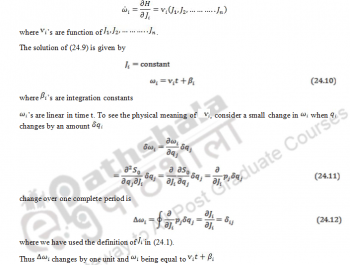 Hamilton-Jacobi Equation : Action Angle Variables – Classical Mechanics